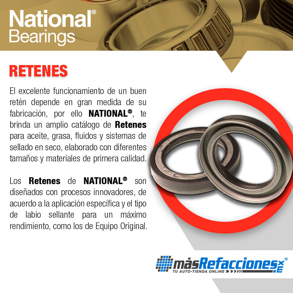 NATIONAL Retén De Árbol De Levas Nissan Tsuru 1986-1997 TSURU L4 1.6L ...