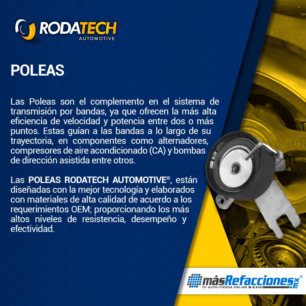 RODATECH Polea Tensora De Distribución Dodge Stratus 1995-2000 Stratus ...